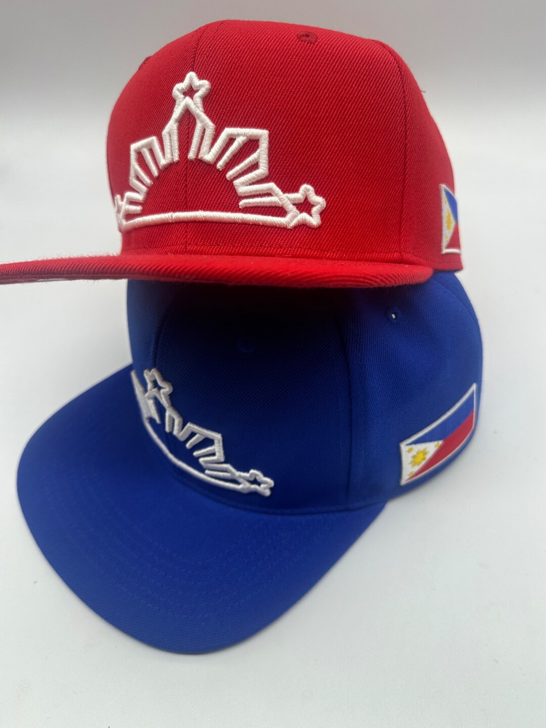 Philippines Filipino Flag Cap Red and Blue 3 Stars and Sun Custom Pinoy ...