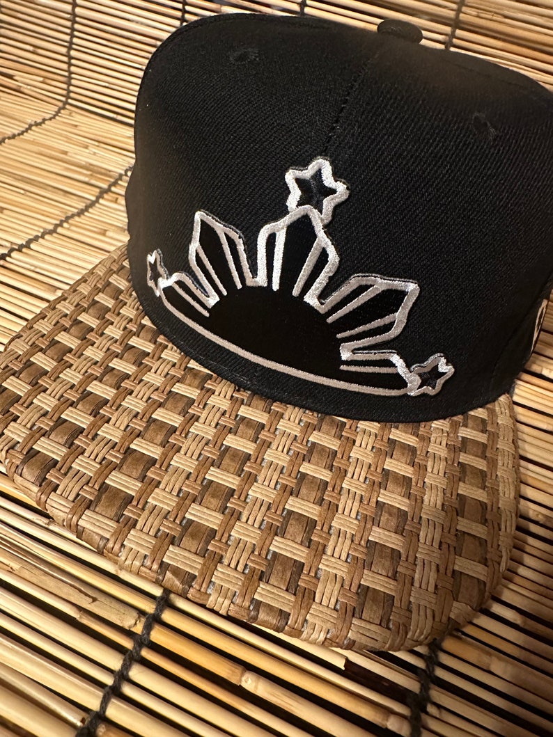 Philippines Filipino Black Flag Banig Weave Stitched 3 Stars and Sun ...