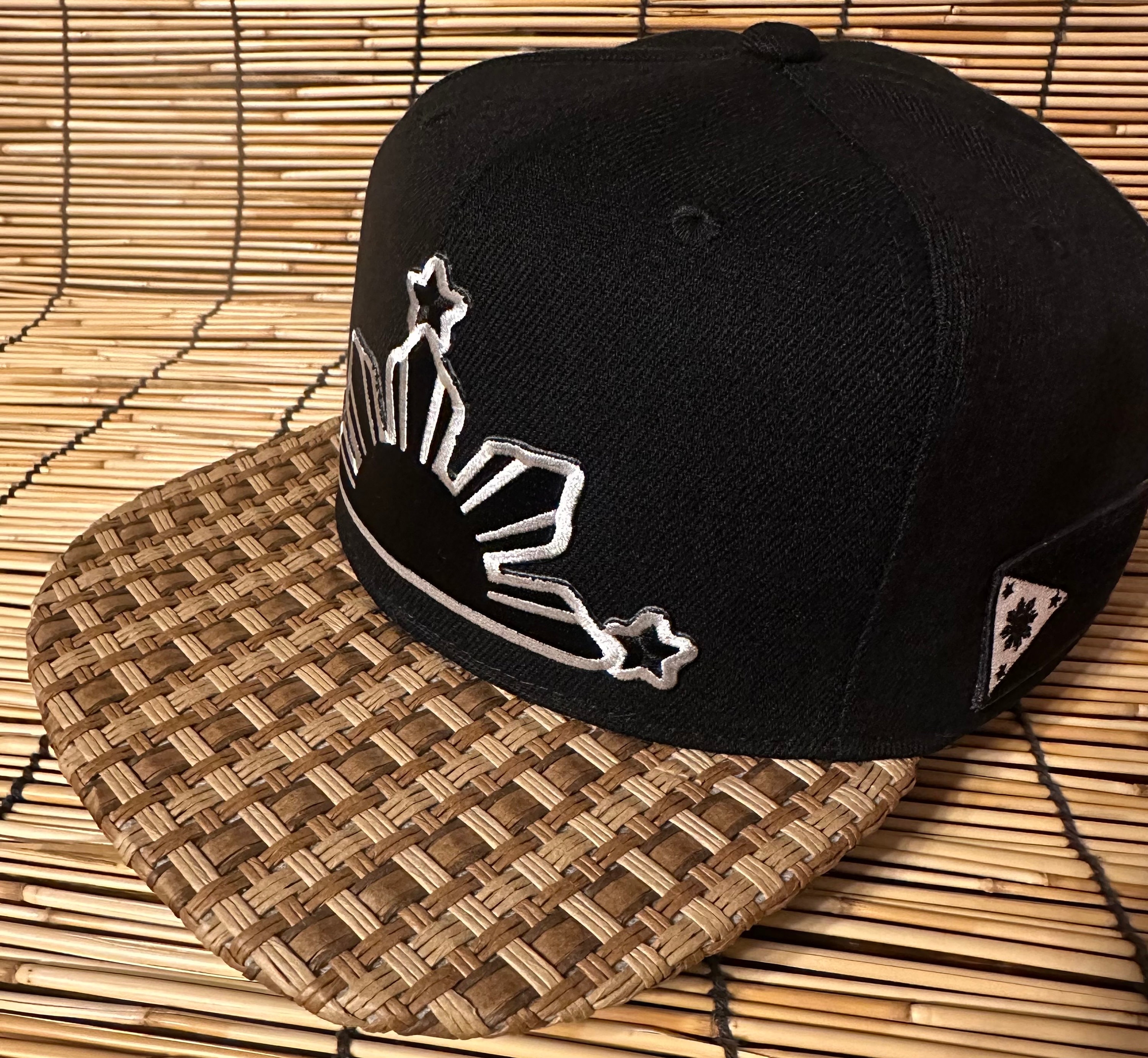 Philippines Filipino Black Flag Banig Weave Stitched 3 Stars and Sun ...