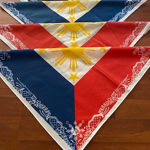 Philippines Pinay Pinoy Filipino Flag Traditional Banig Bandana 22” X ...