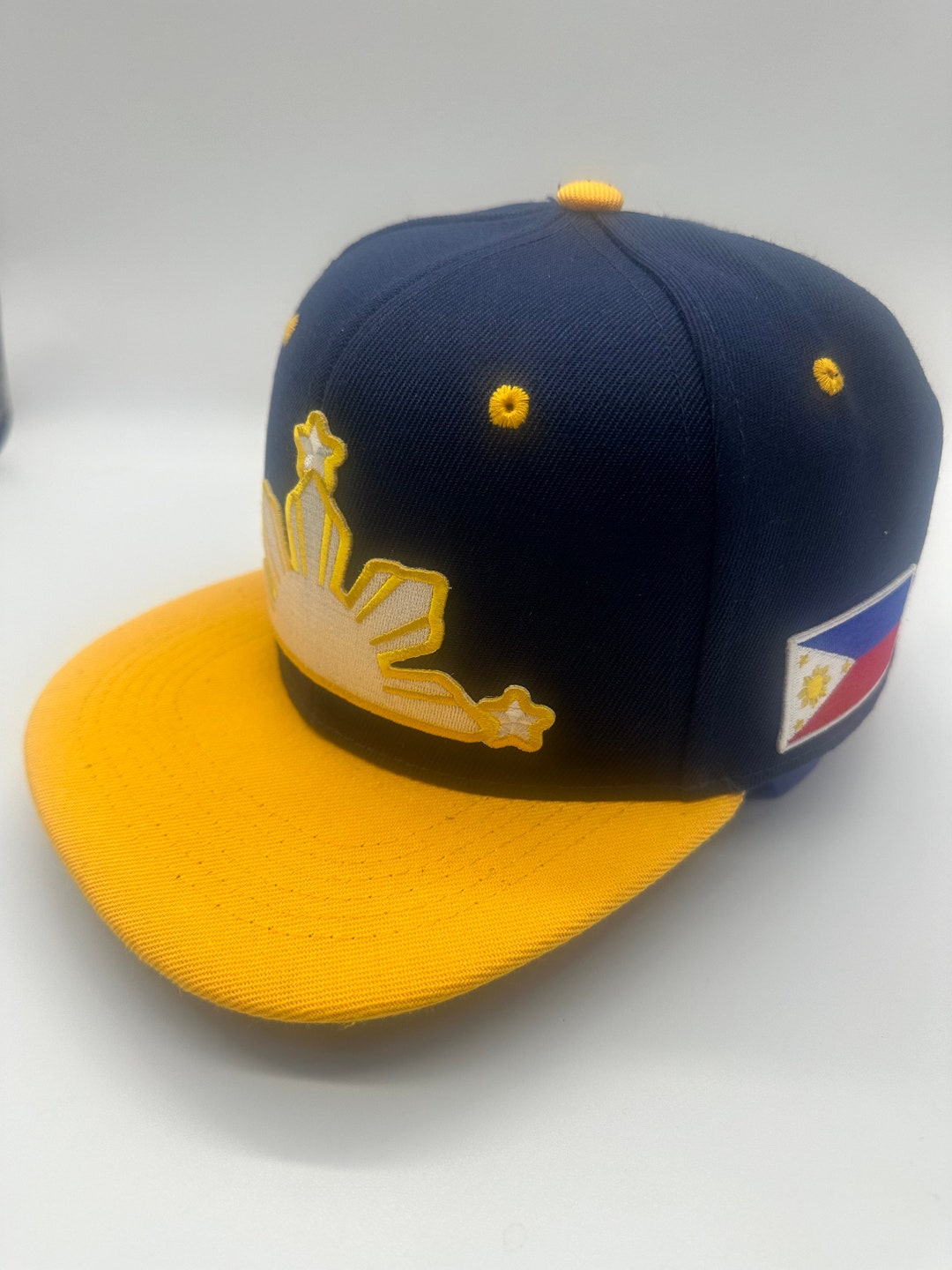 Philippines Filipino Flag Navy and Yellow Stitched 3 Stars and Sun Rare ...