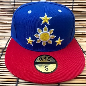 Filipino Philippines Flag Pinoy Pinay 3 Stars and Sun Traditional Brim ...