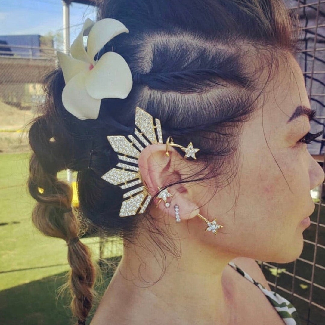 Philippines Filipina Pinay Earring Jewelry Filipino Flag 3 Stars and ...