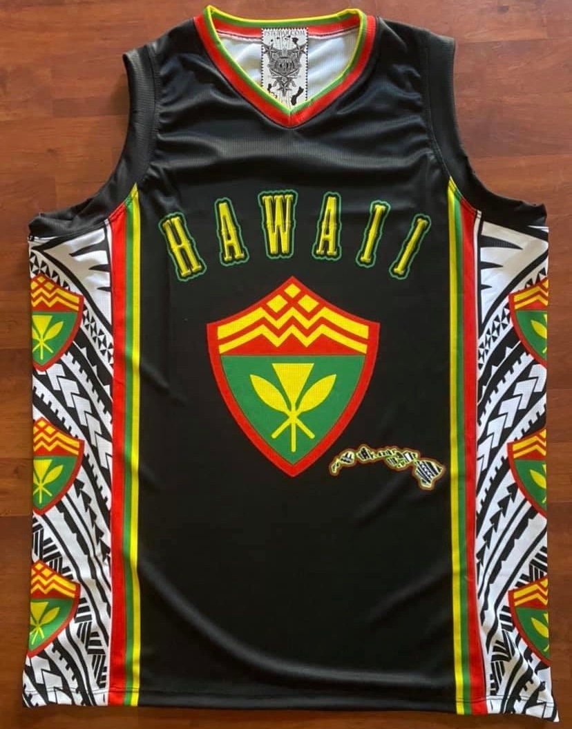 Hawaii Rasta Hawaiian Shield Weave Basketball Jersey - Etsy