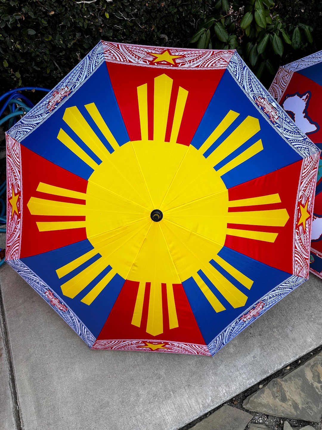 Philippines Filipino Tribal Golf 50" Automatic Umbrella Flag Tribal ...