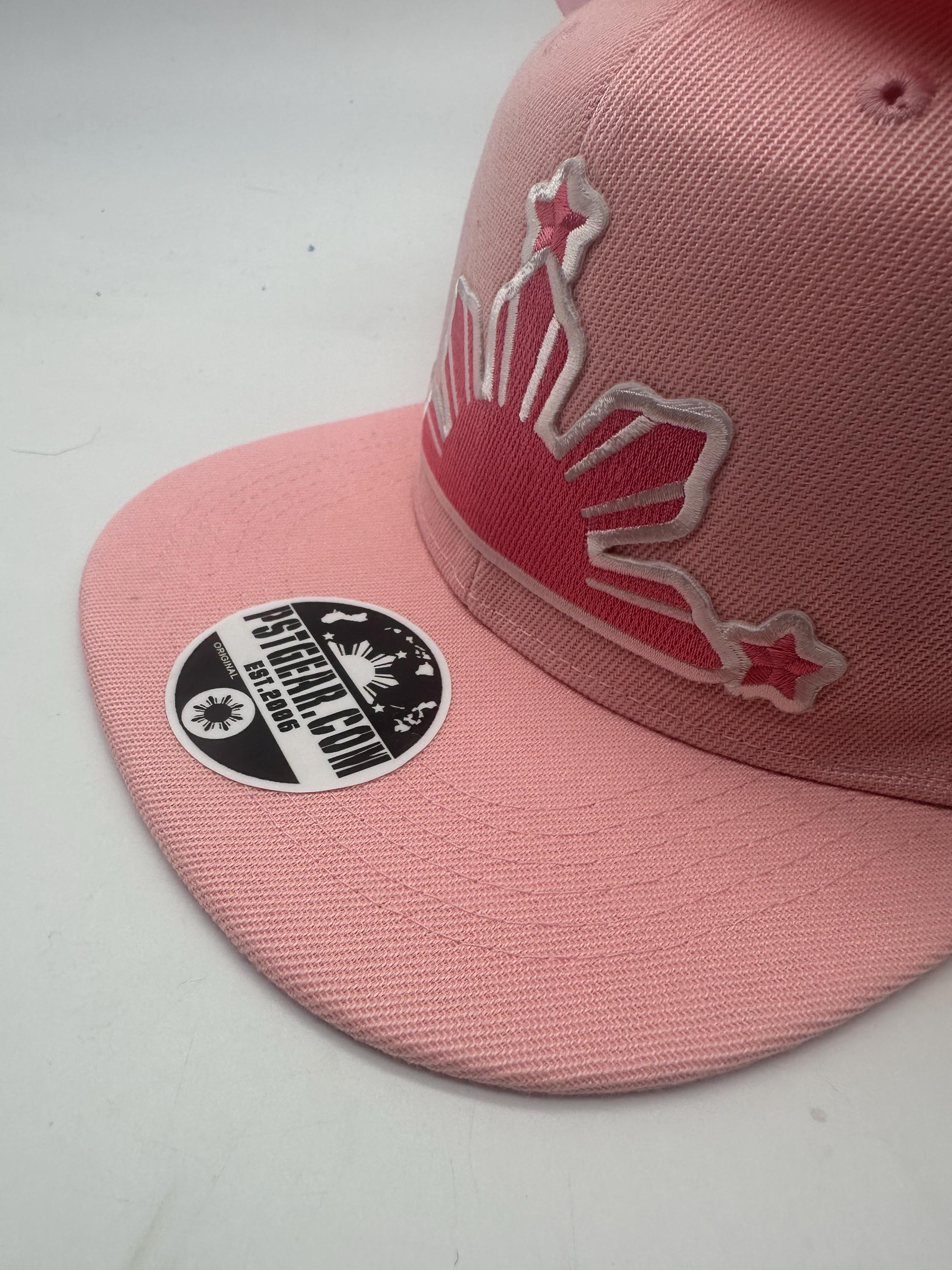 Philippines Filipino Filipina Pinay Flag Rising Sun Cap Pink and White ...