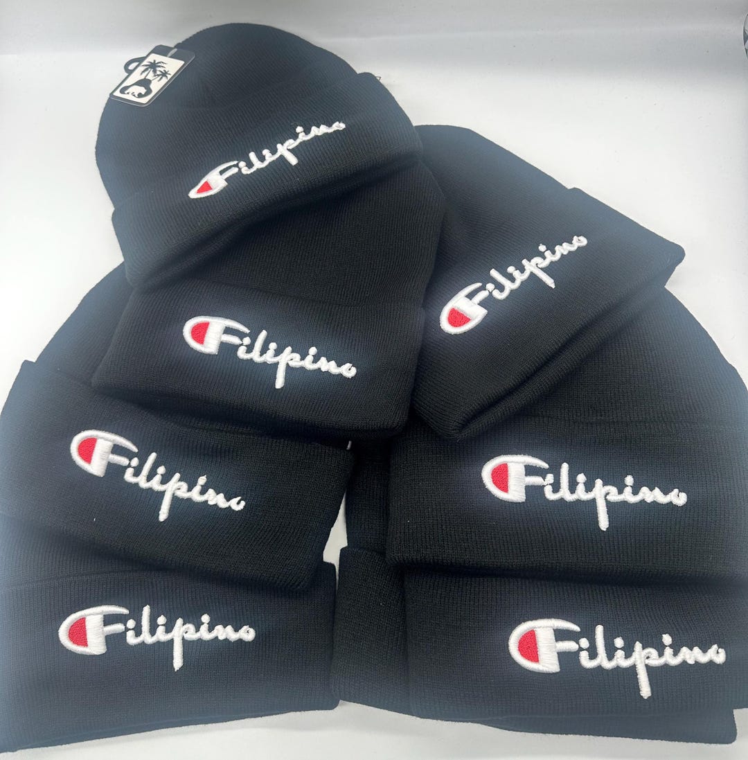 Philippines Filipino Flag Beanie Black 3 Stars and Sun Custom Pinoy ...