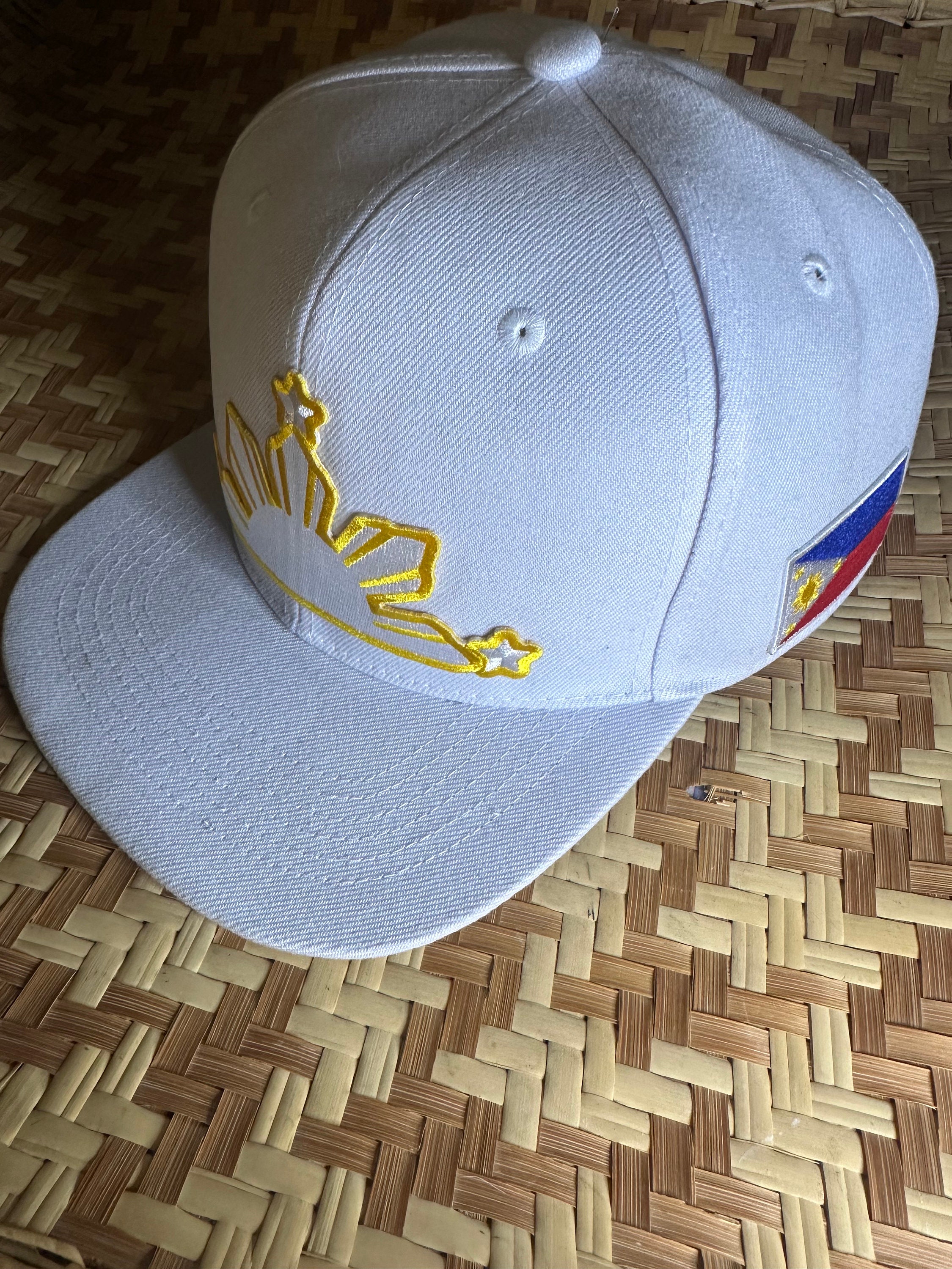 Filipino Philippines Flag Pinoy Pinay 3 Stars and Sun Snapback Hat ...