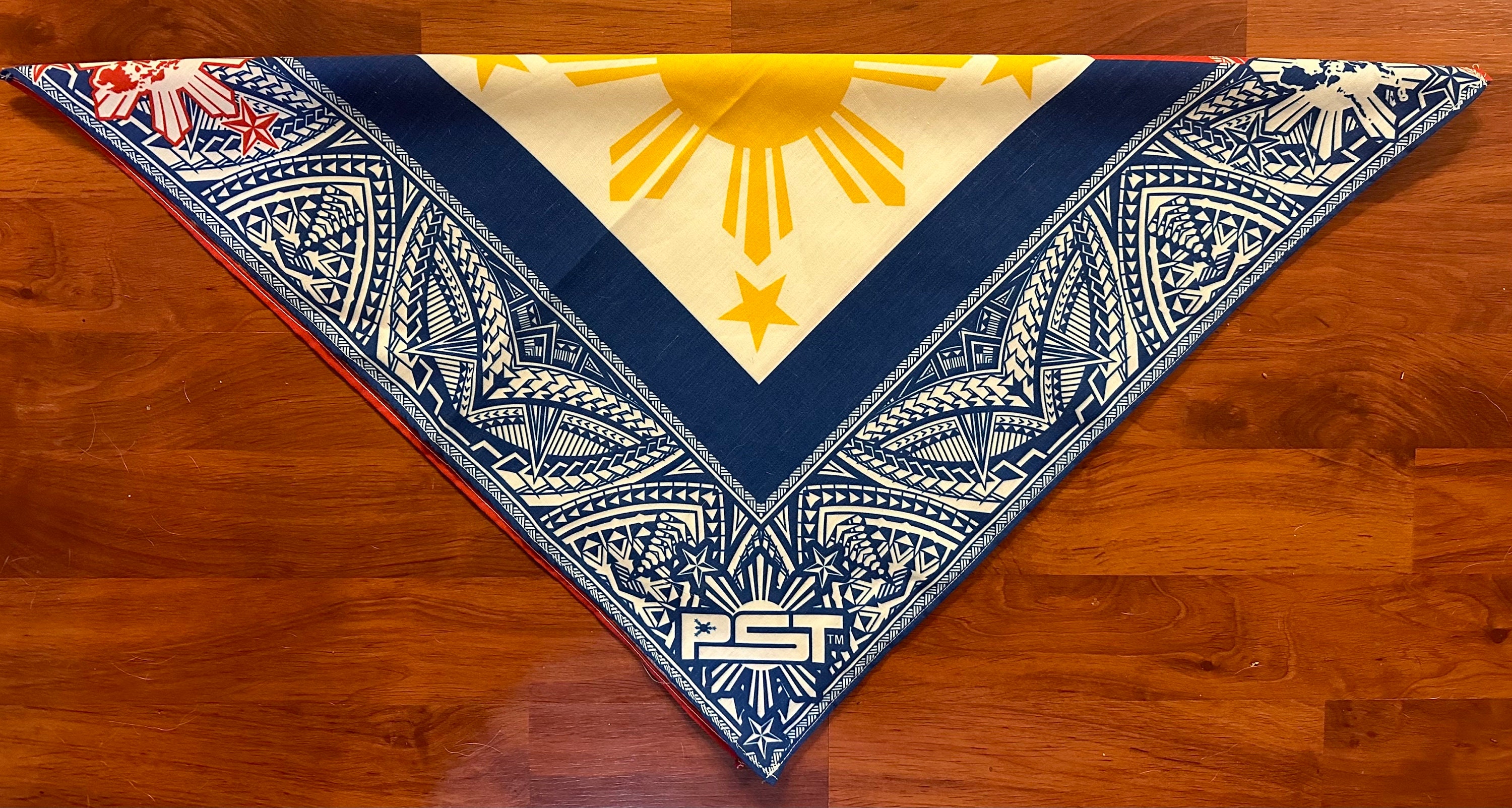 Philippines Filipino Pinoy Pinay Tribal Bandana 22 X 22 3 Stars and ...