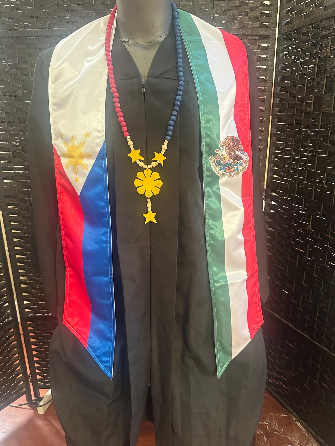 Philippines Filipino Mexico Mexican Flag Aztec 3 Stars and Sun ...