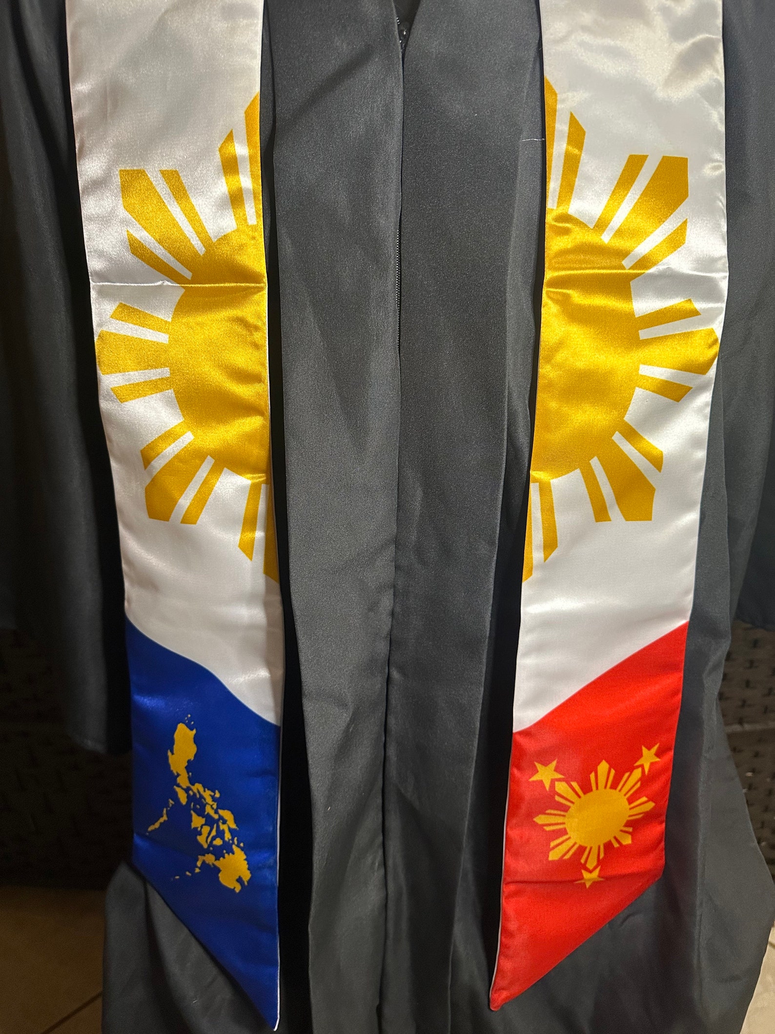 Philippines Filipino Sash 3 Stars and Sun Graduation Stole MADE IN USA ...