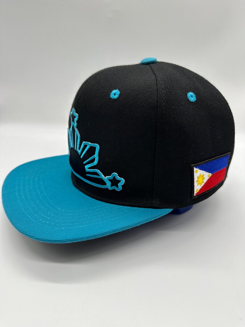 Philippines Filipino Flag Teal and Black Stitched 3 Stars and Sun Rare ...