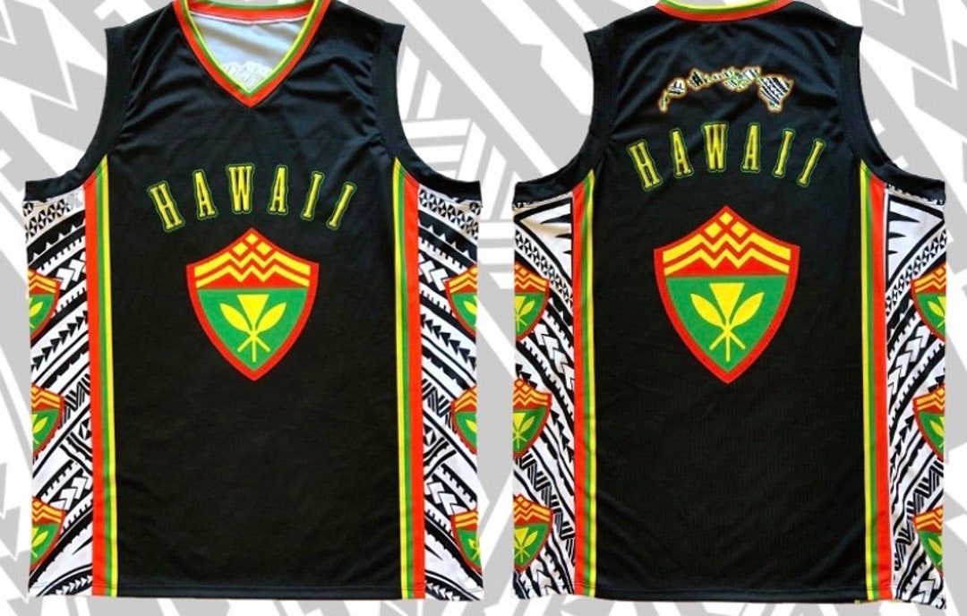 Hawaii Rasta Hawaiian Shield Weave Basketball Jersey - Etsy