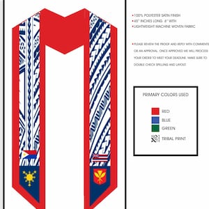 Graduation Custom Stole ISLANDER Style Graduate Stole 2025 Stole Made ...