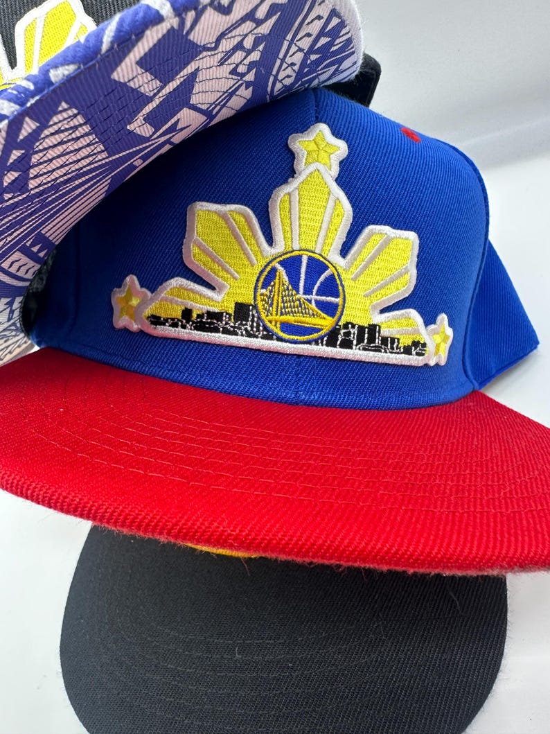 Philippines Filipino Blue Tribal Brim Golden State Warriors Red Yellow ...