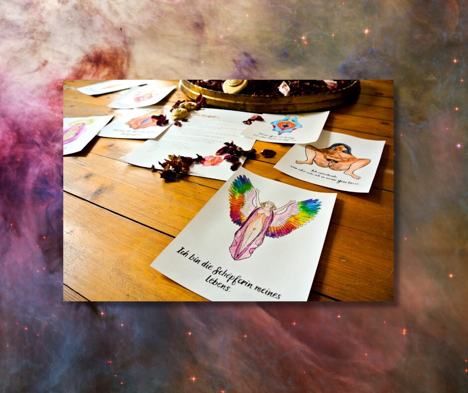 Digital Yoni Card Set to Design Yourself, Yoni Coloring Pages, Yoni ...