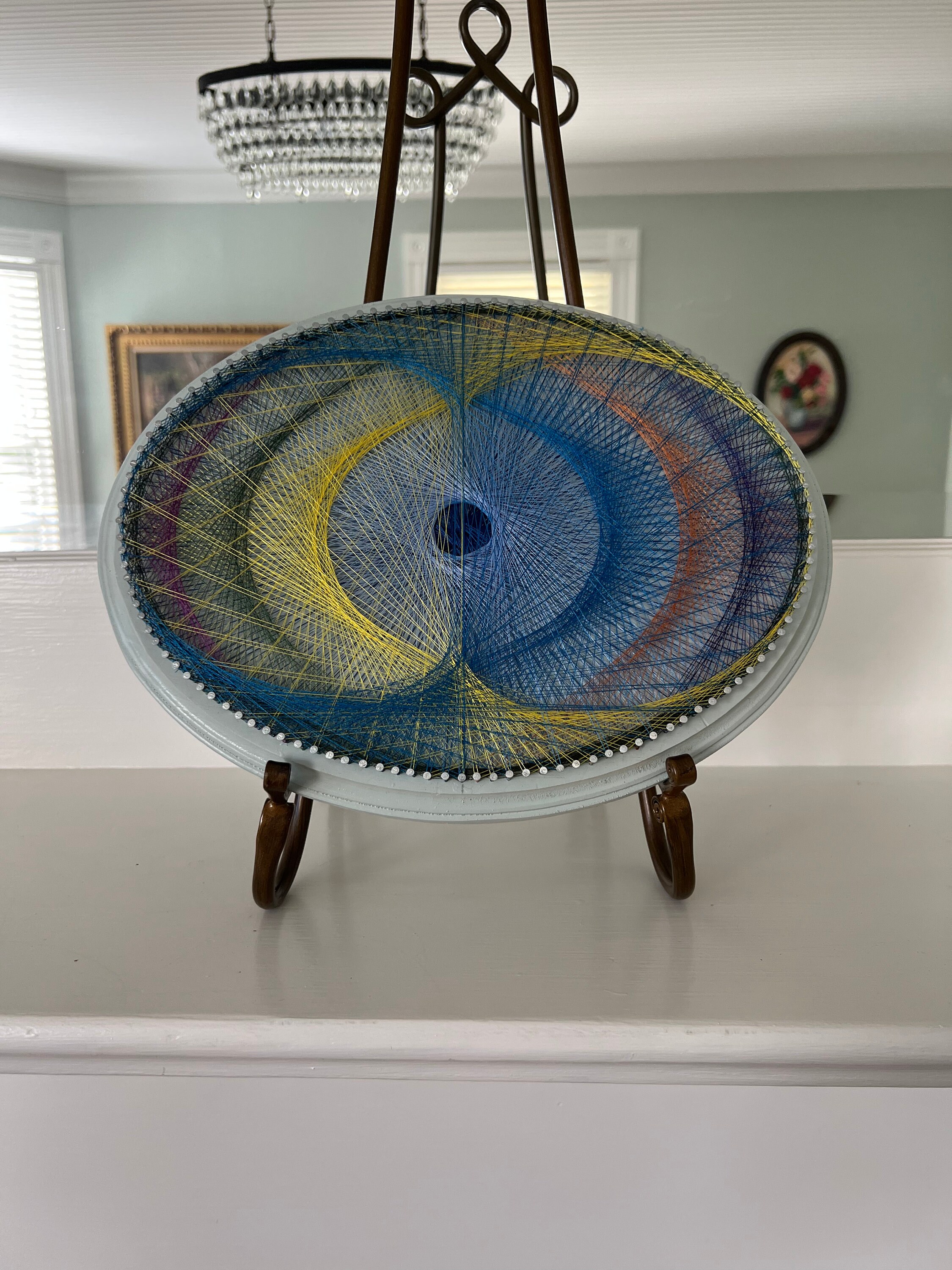 Minimalist String Art, Eye Thread Art, Dainty Wall Decoration, Unique ...