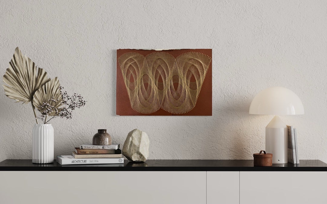Handmade Sacred Geometry String Art | Golden Arches Wall Decor on ...