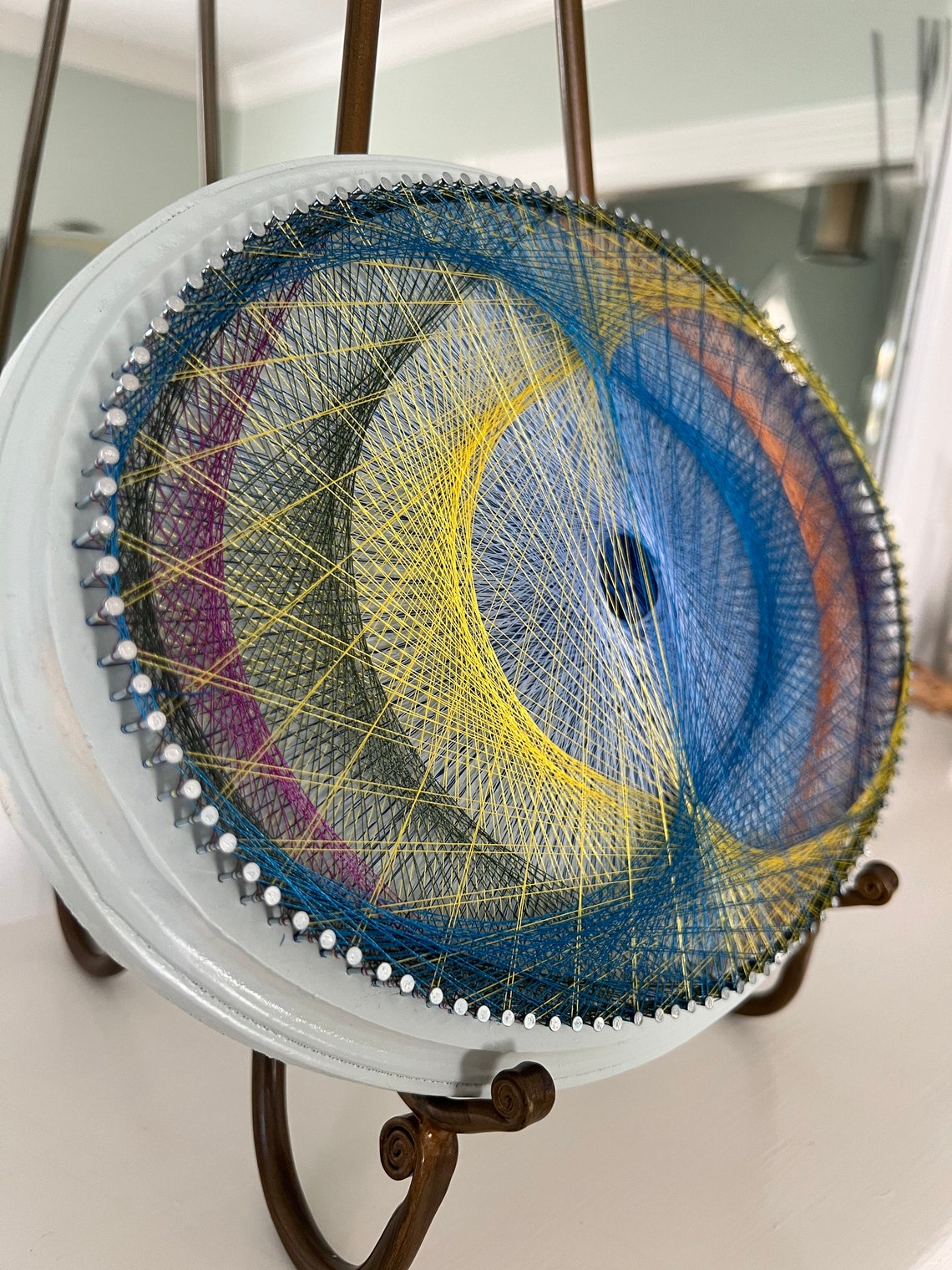 Minimalist String Art, Eye Thread Art, Dainty Wall Decoration, Unique ...