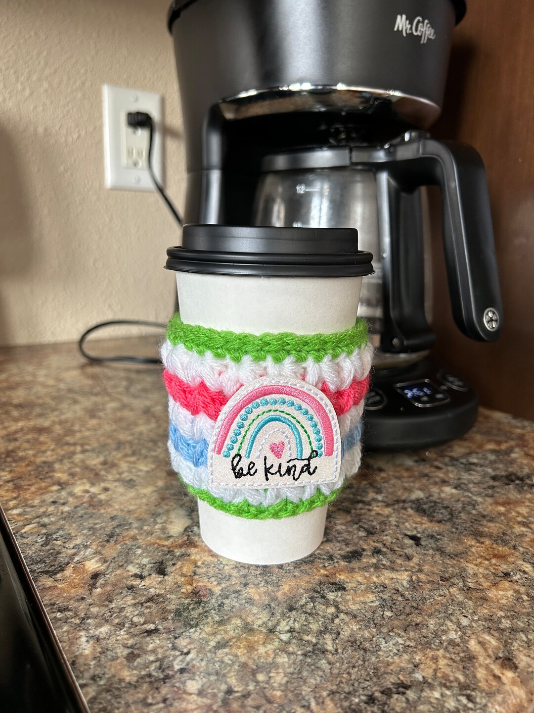 Be Kind Cup Cozy; Be Kind; Cup Cozy; Crochet Cup Cozy; Reusable Coffee ...