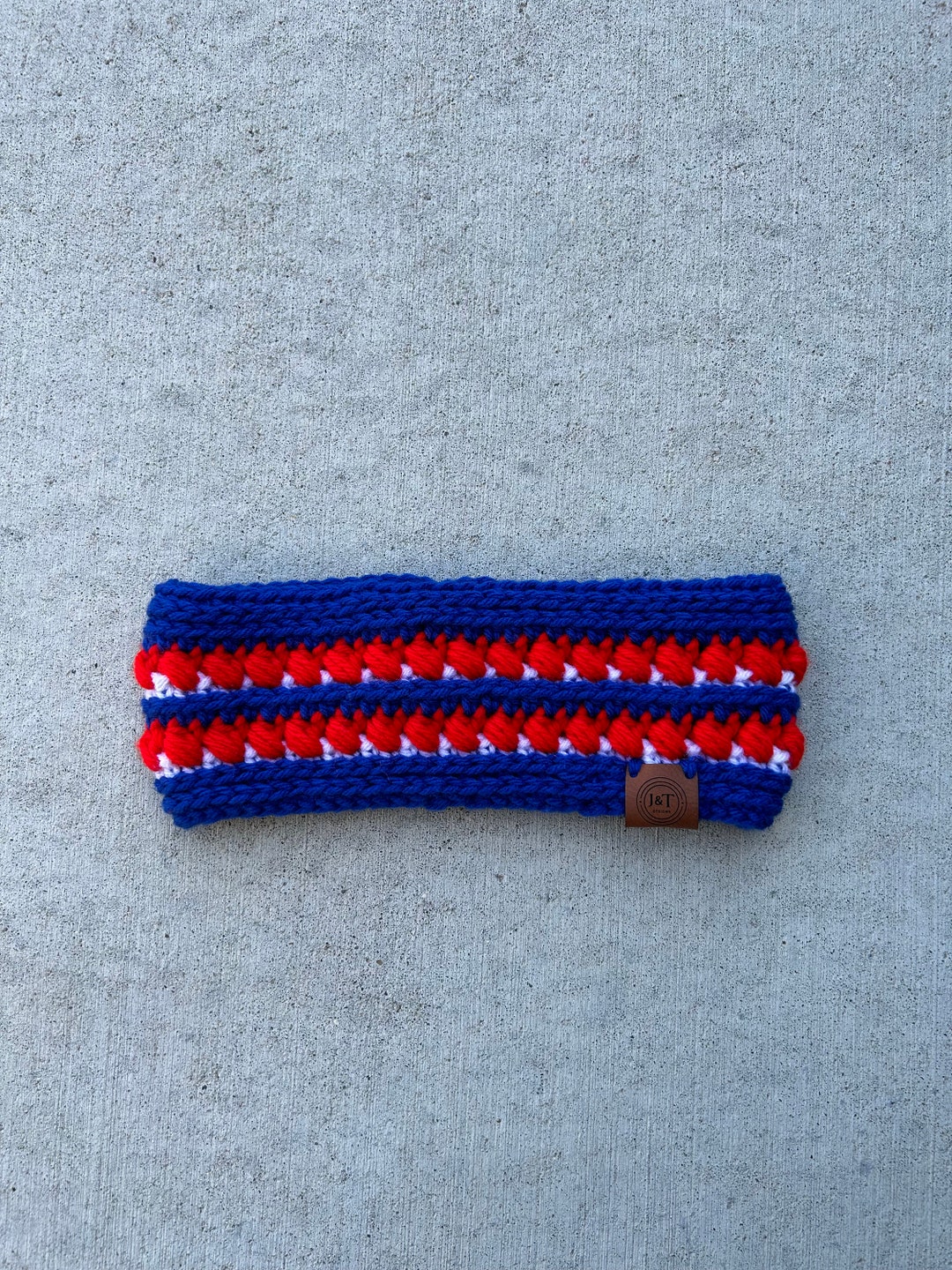 Team Spirit Blue and Red Red and Blue Head Band Ear - Etsy