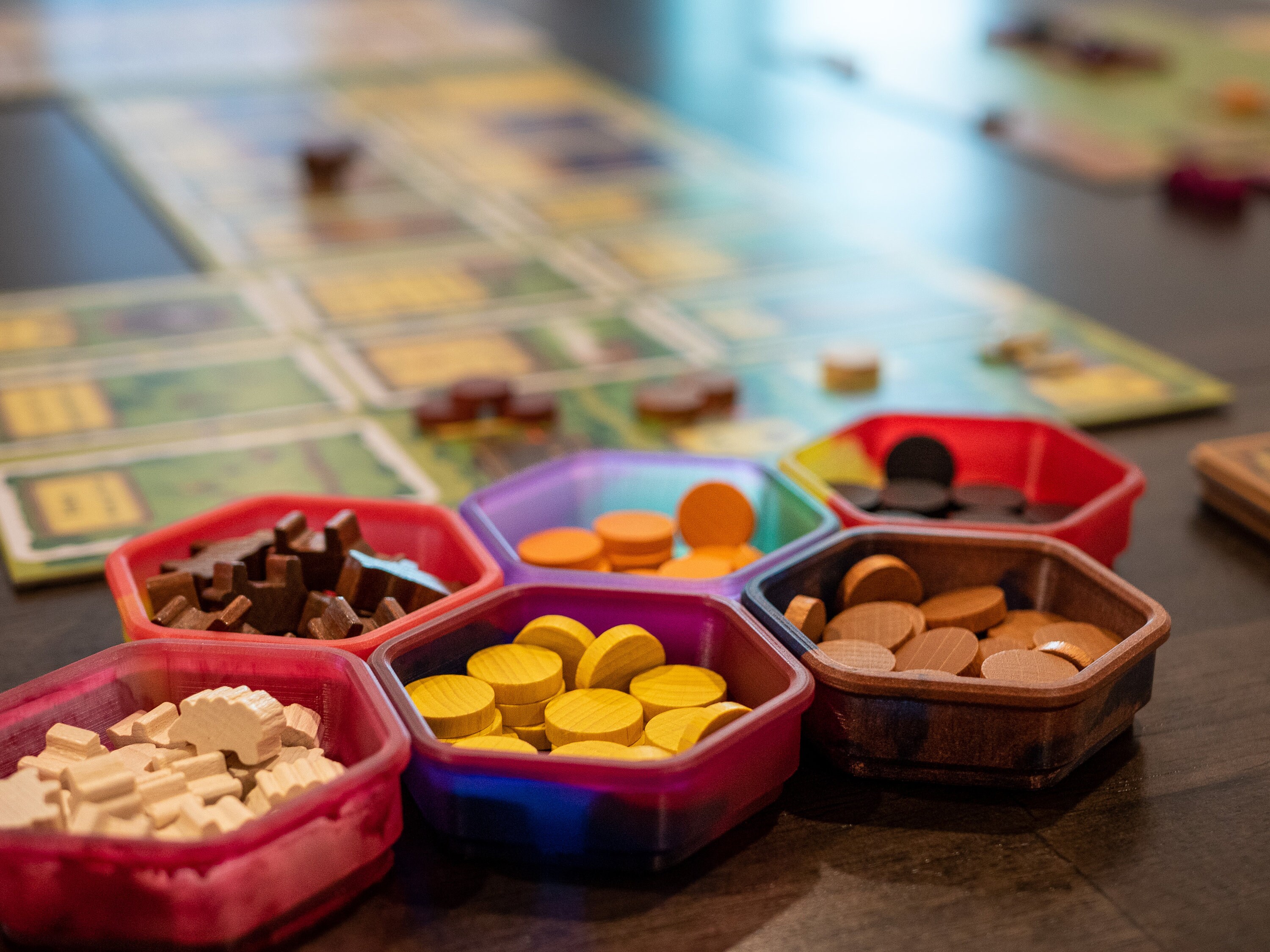 Resin Board Game Token Trays, Stackable Token Bowls, Handmade Token ...