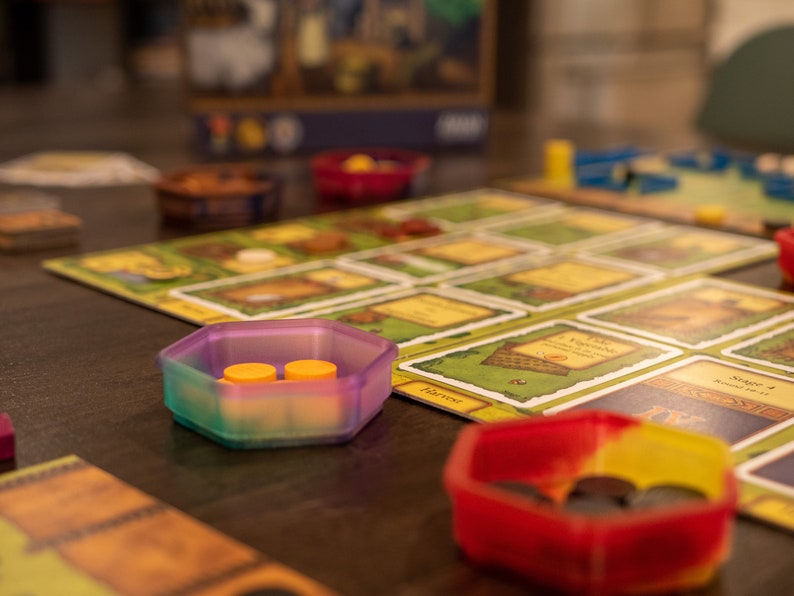 Resin Board Game Token Trays, Stackable Token Bowls, Handmade Token ...