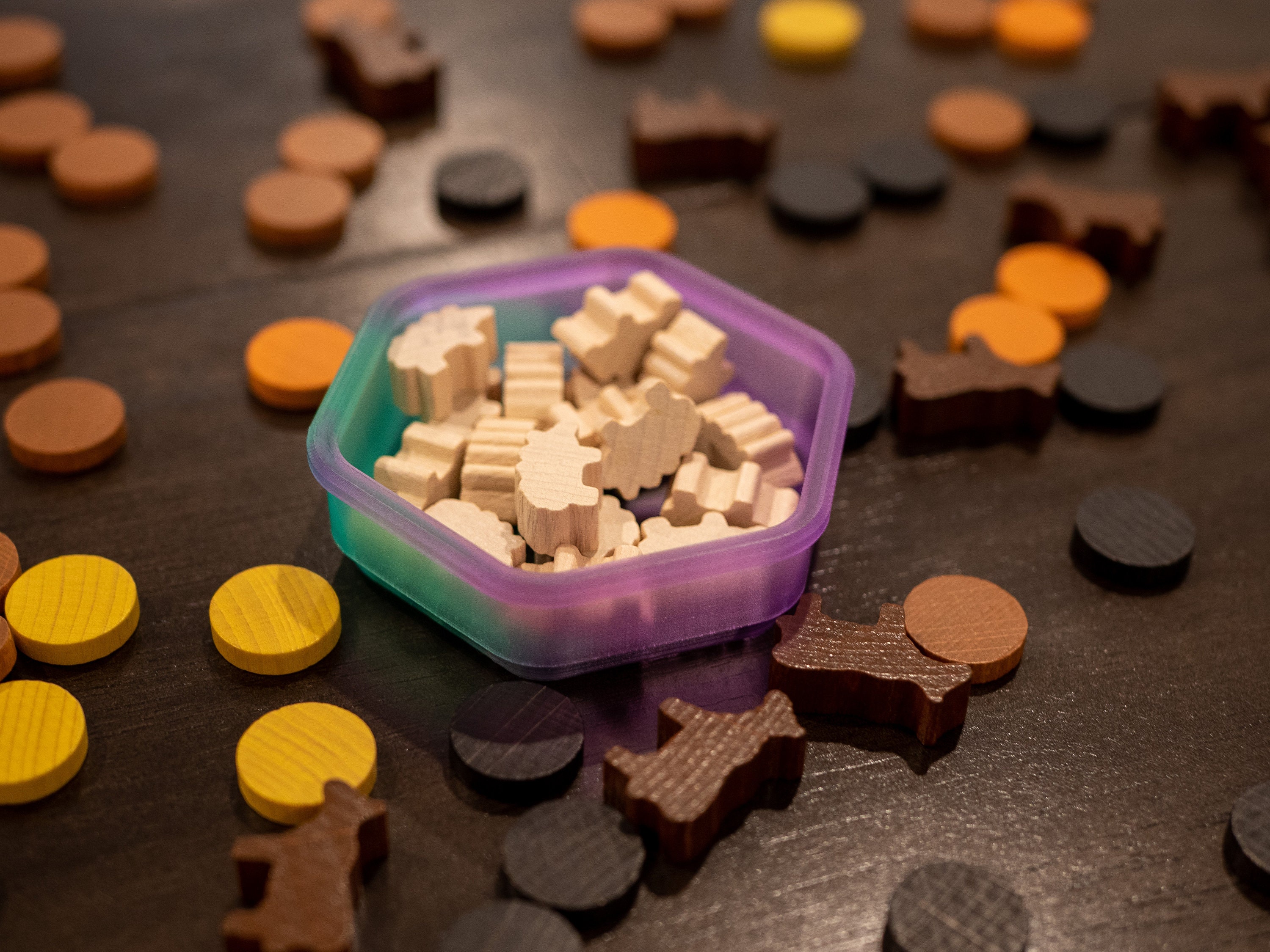 Resin Board Game Token Trays, Stackable Token Bowls, Handmade Token ...