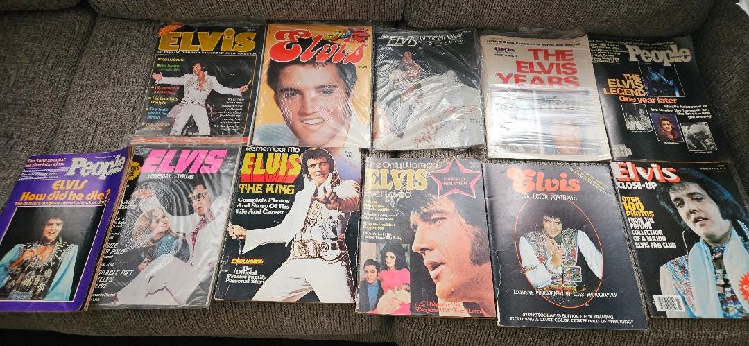 11 Vintage Elvis Magazines - Etsy