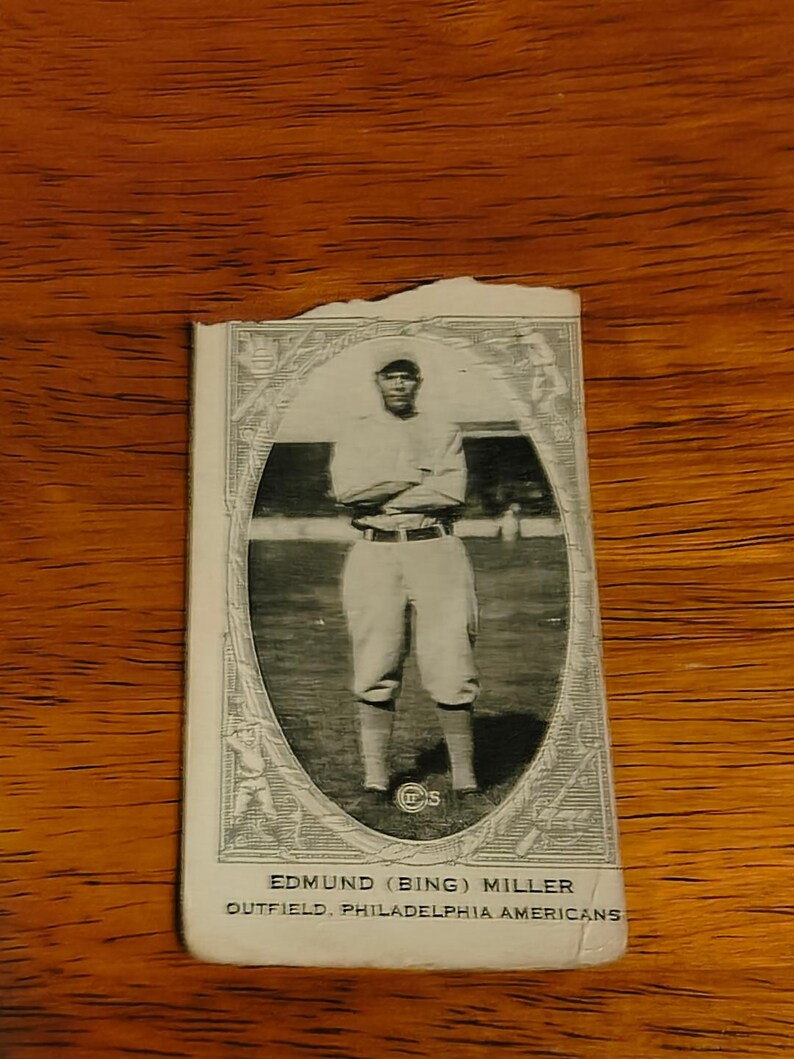 1922 E120 Edmund Bing Miller Baseball Card - Etsy