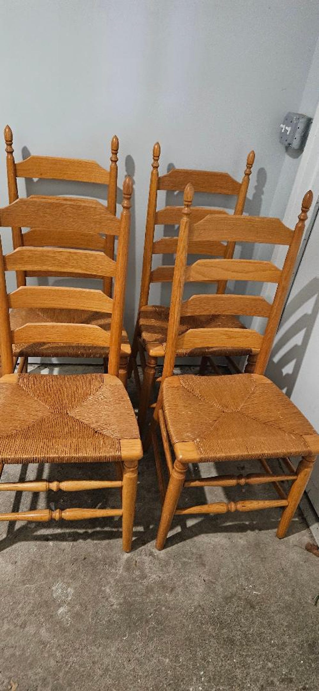 MCM Ladderback Chairs - Etsy