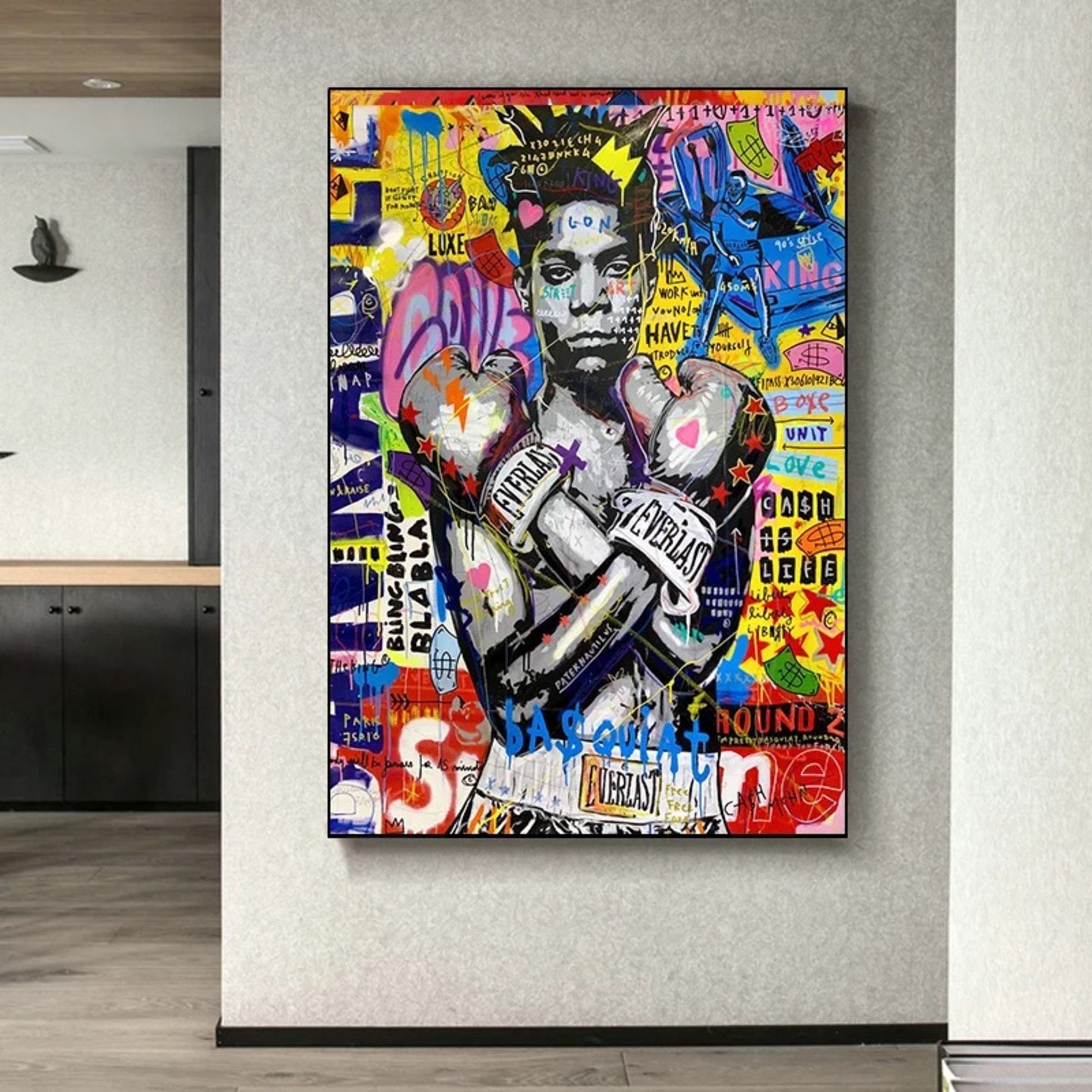 Jean Michel Basquiat Supreme Pop Art Wandbild/Leinwand - Etsy Schweiz
