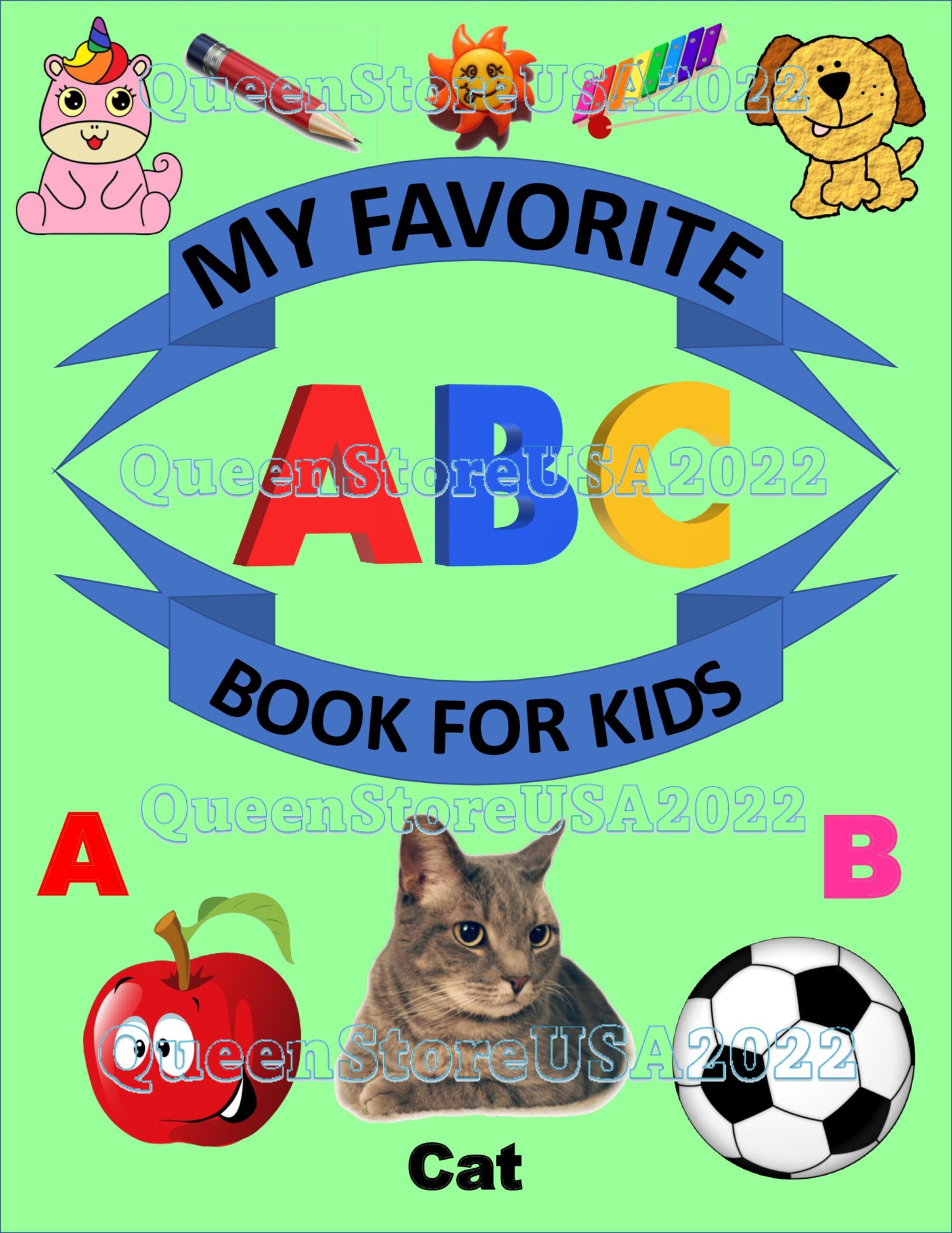 MY FAVORITE ABC Book for Kids: Abc Book for Kids With 27 Colored Pages ...