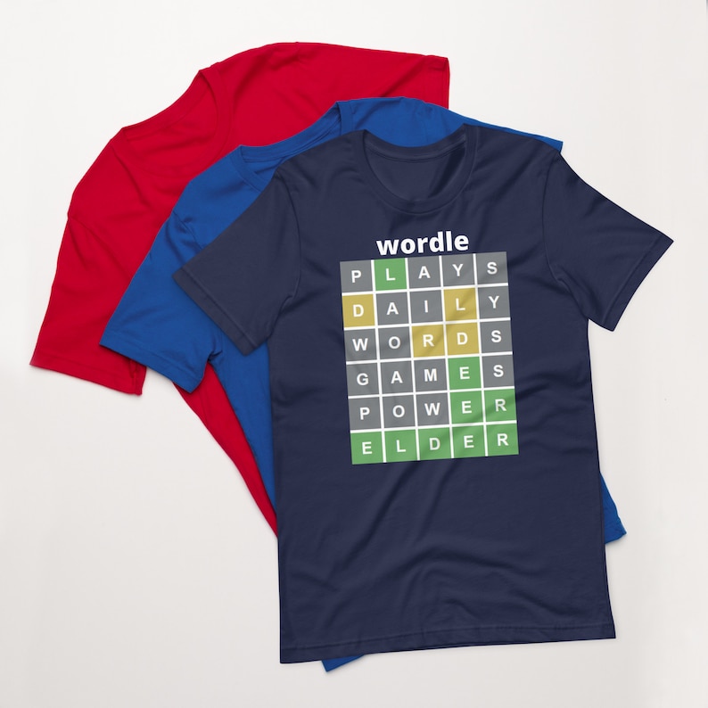 WORDLE Shirt, Wordle Game T-shirt, Wordle Tee, Play Daily Word Games ...