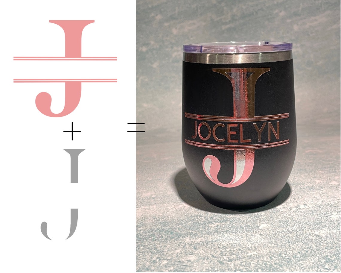 Simple Monogram Design, A-Z PNG and SVG Layers - Etsy