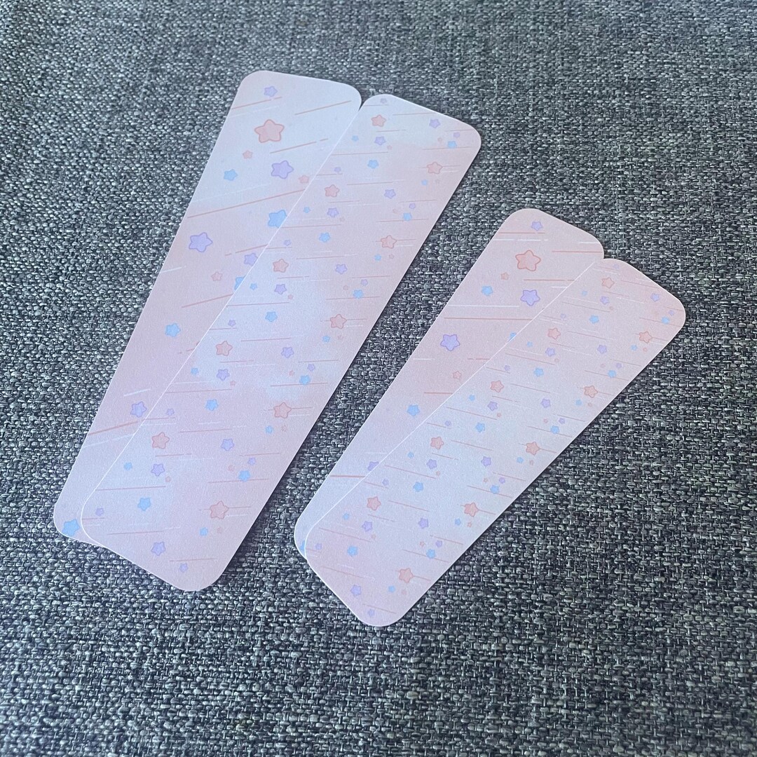 Puffy Stars Bookmark - Pearlescent Cardstock - Two Design and Size ...