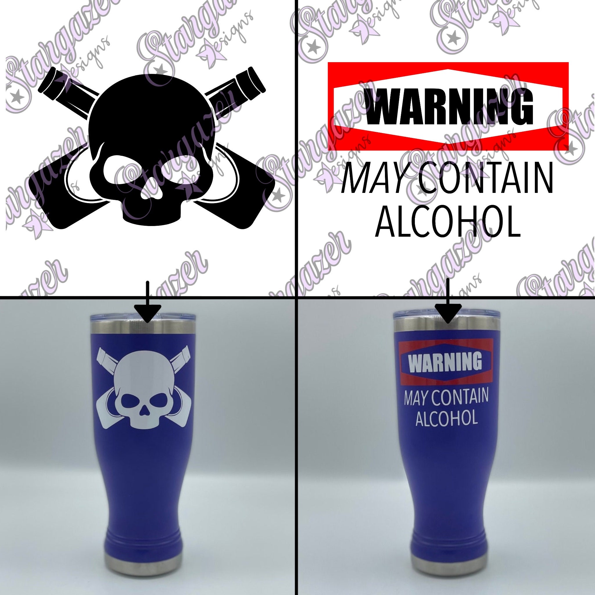 Warning May Contain Alcohol - SVG and PNG Design Files - Etsy