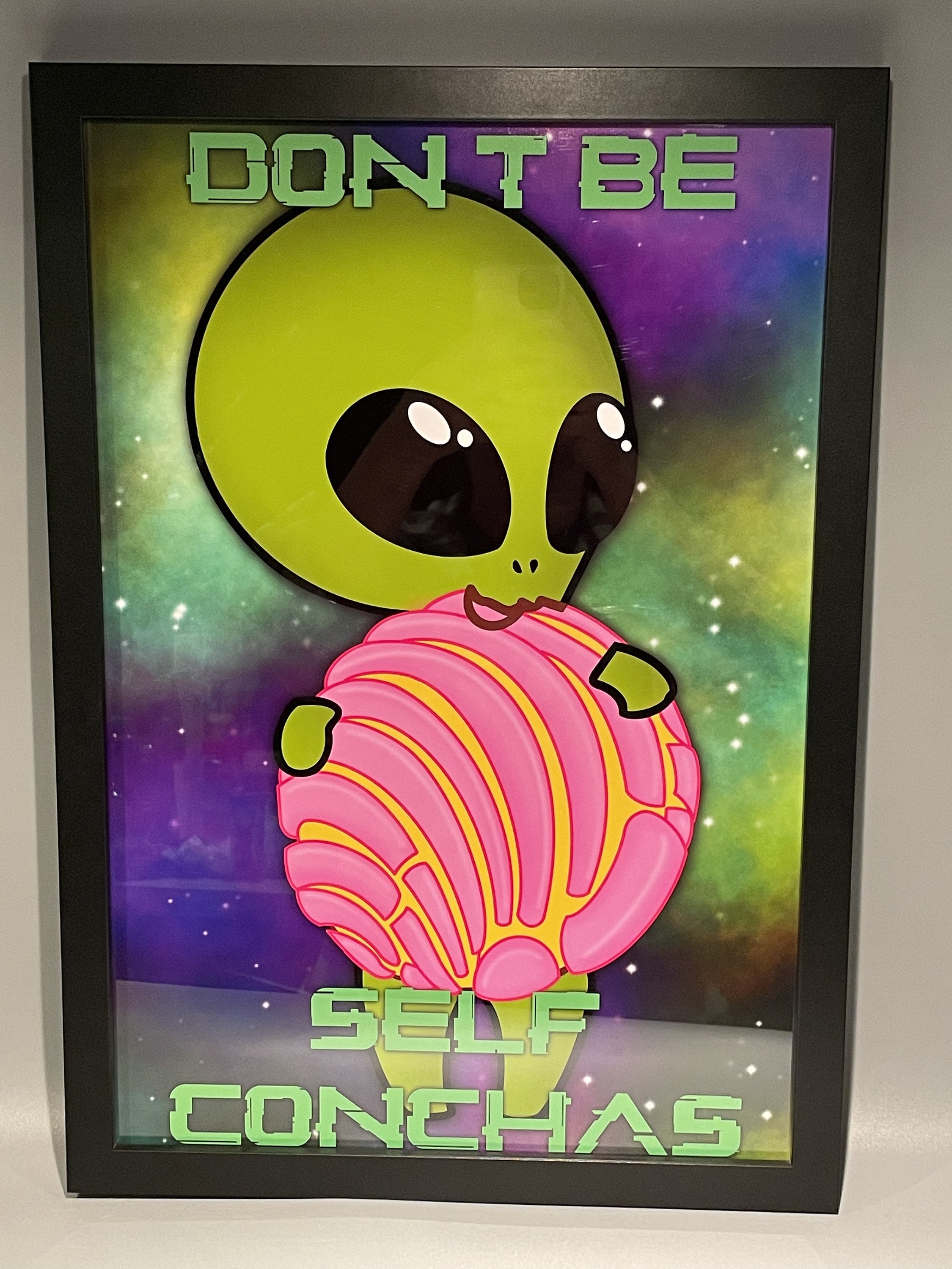 Self Conchas Alien Art Print 13x19 print Only - Etsy
