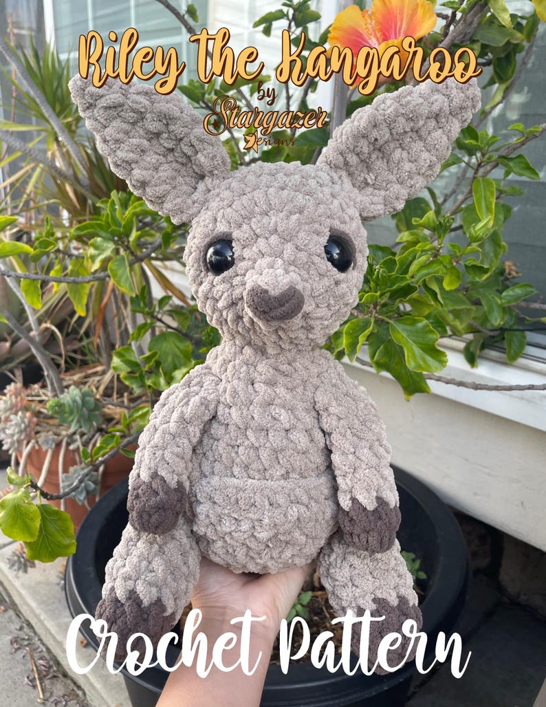 Riley the Kangaroo Crochet Pattern - Etsy