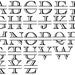 Simple Monogram Design, A-Z - PNG and SVG Layers - Etsy