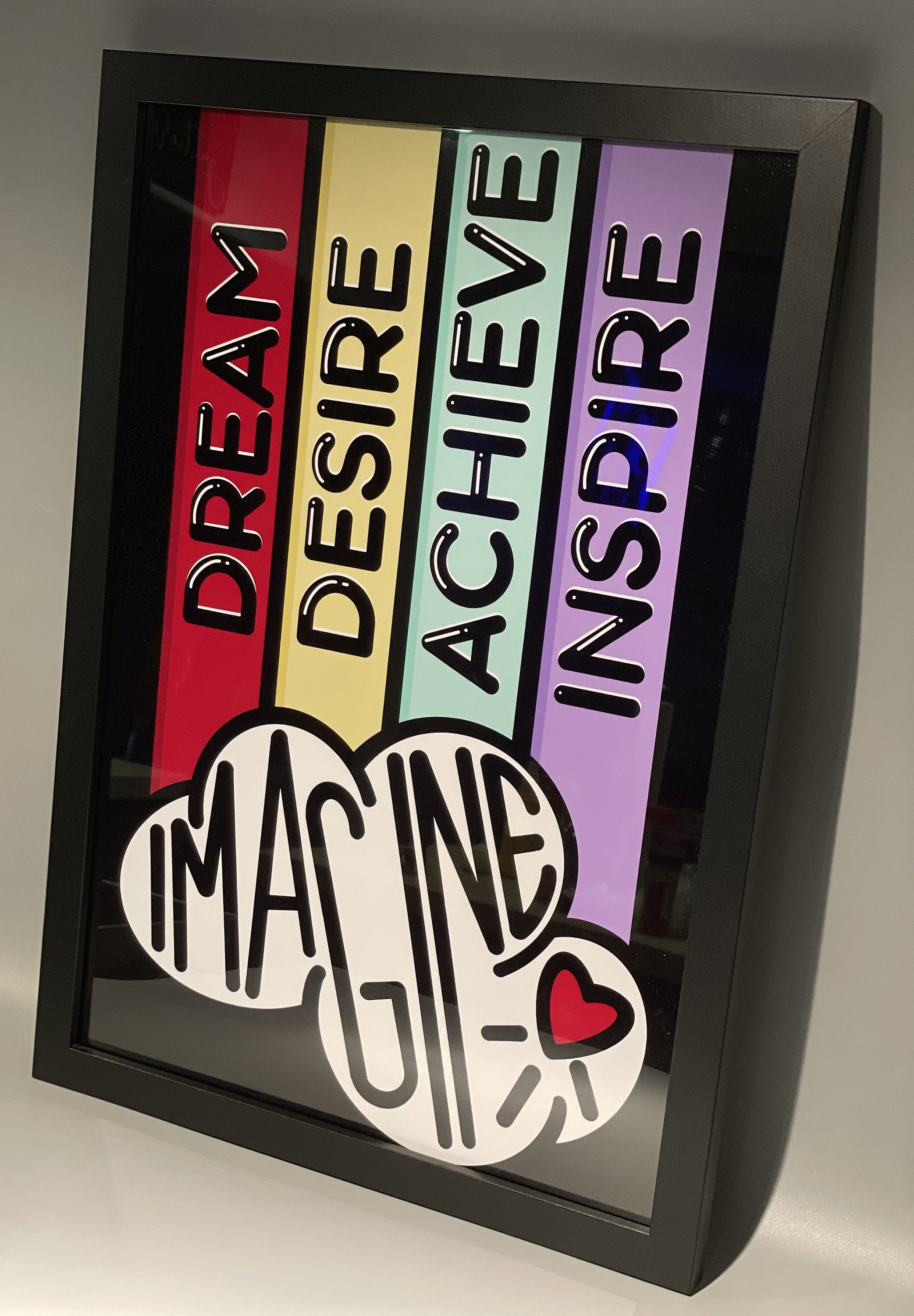 Imagine (rainbow) - Art Print - 13"x19" (print Only) - Etsy