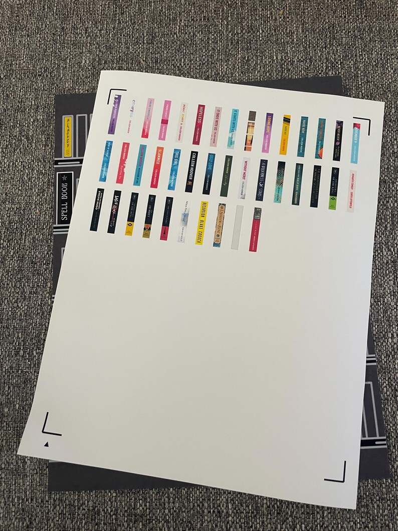 Book Stickers (for Our Book Tracker Posters) Matte - Cover or Spine - Etsy