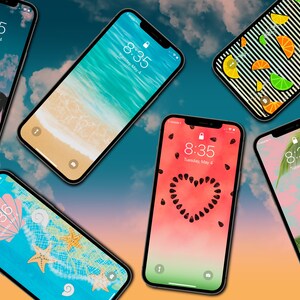Summer Themed Phone Wallpapers (set of 6) - Etsy