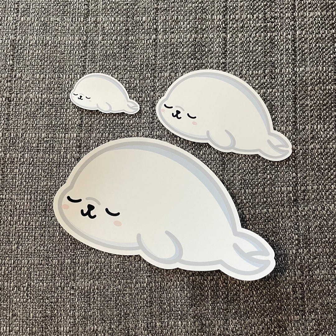 Baby Seal Sticker - Multiple Sizes - Etsy