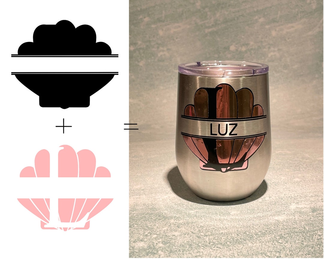 Seashell Monogram Design, A-Z - PNG and SVG Layers - Etsy