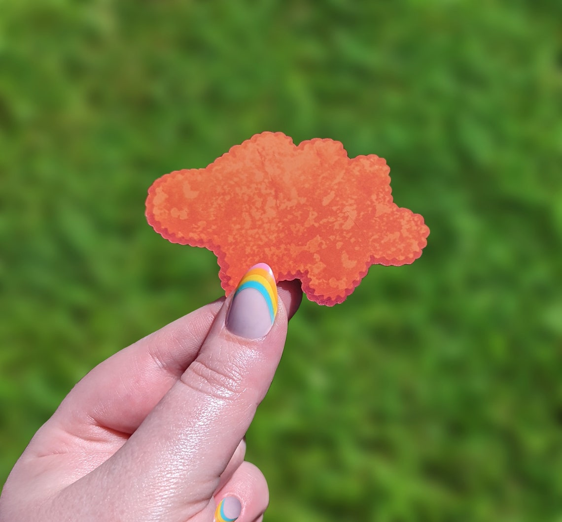 Dino Nugget Stickers Cute Stickers Dinosaur Chicken Nugget - Etsy