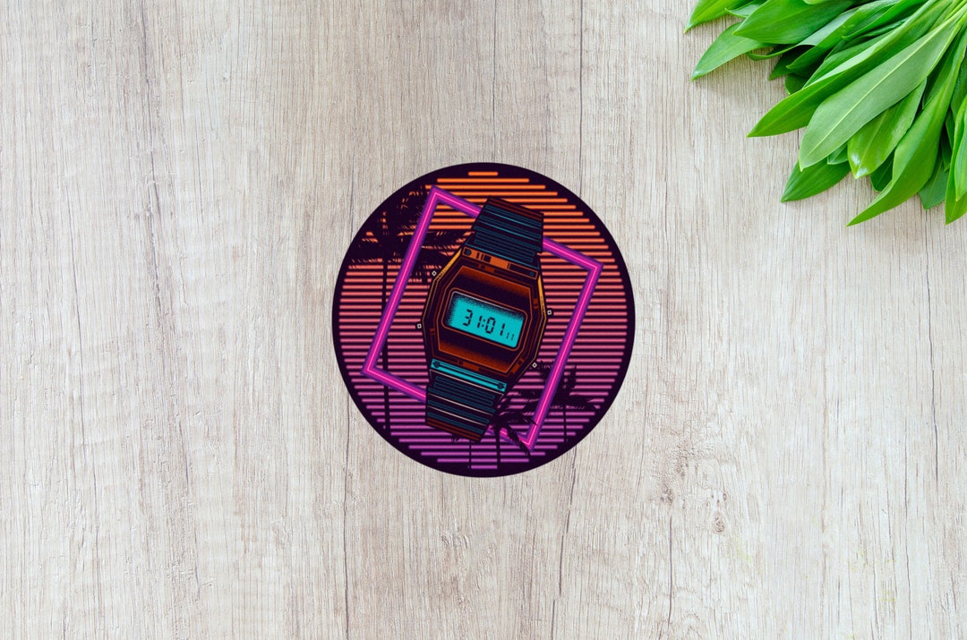 Sunset 86 Synthwave/retrowave Retro Watch - Etsy
