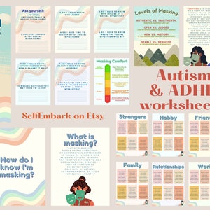 Discovering Your Masks ADHD & Autism Workbook - Etsy