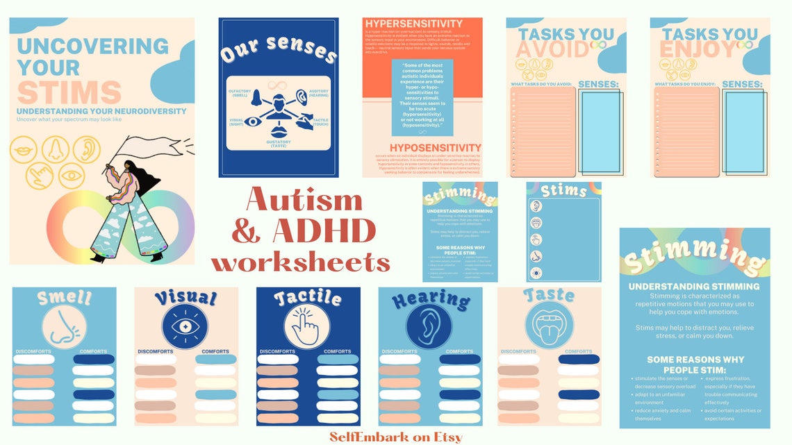 ADHD & Autism Uncovering Your Stims Workbook - Etsy