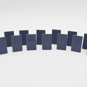 Samurai Pavises Set D&D Miniature Wargaming Terrain for Tabletop Rpgs ...